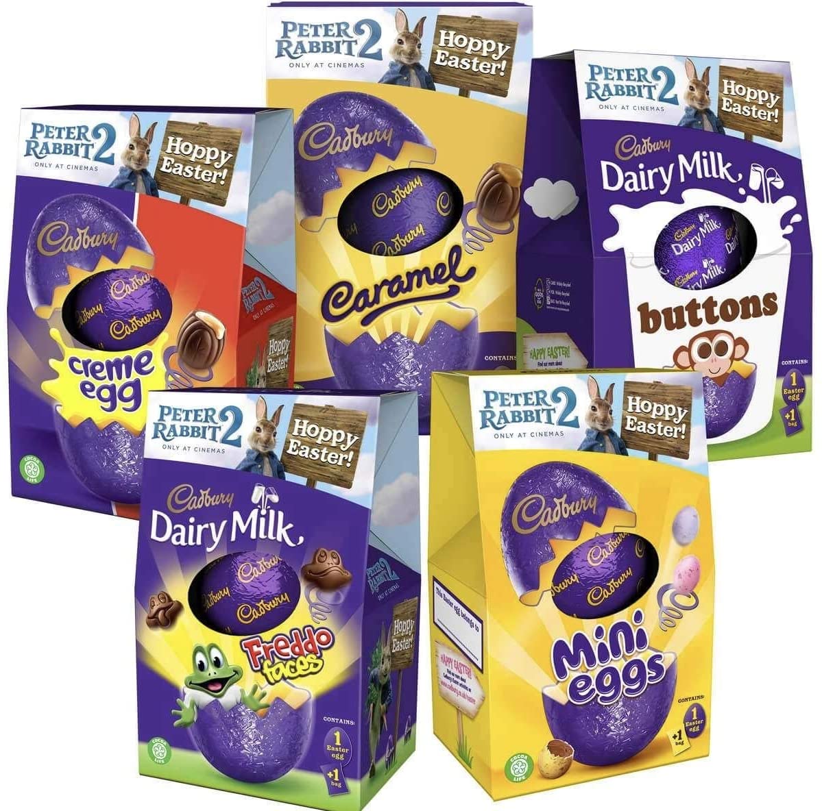 Mondelez Top Cadbury Medium Easter Egg Bundle (Pack of 5) – Bella&Co.uk